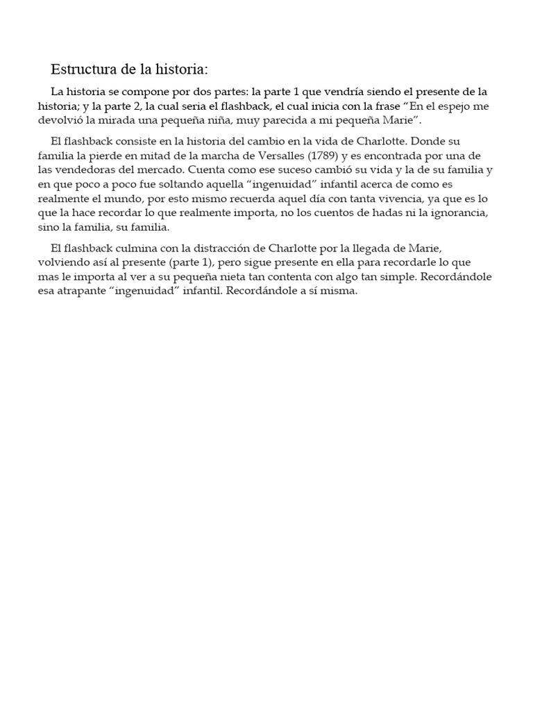 Estructura de La Historia | PDF