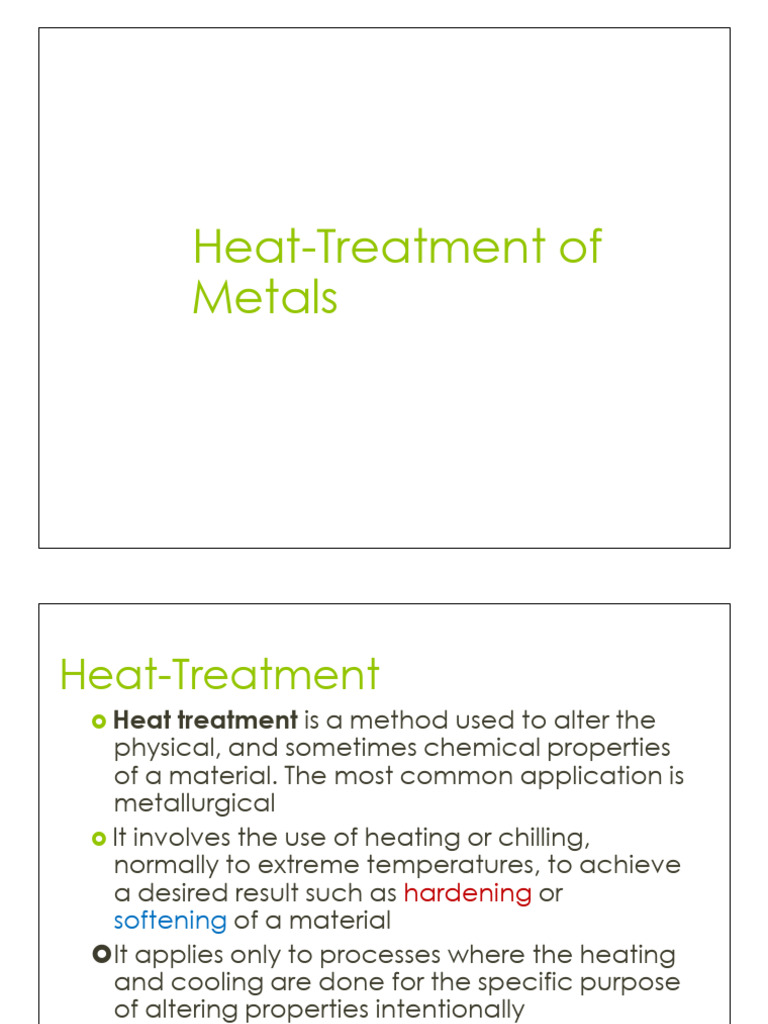 Heat Treatment | PDF | Heat Treating | Steel