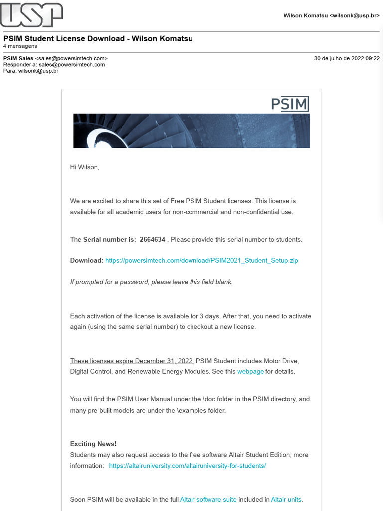 Free PSIM Student License Download | PDF