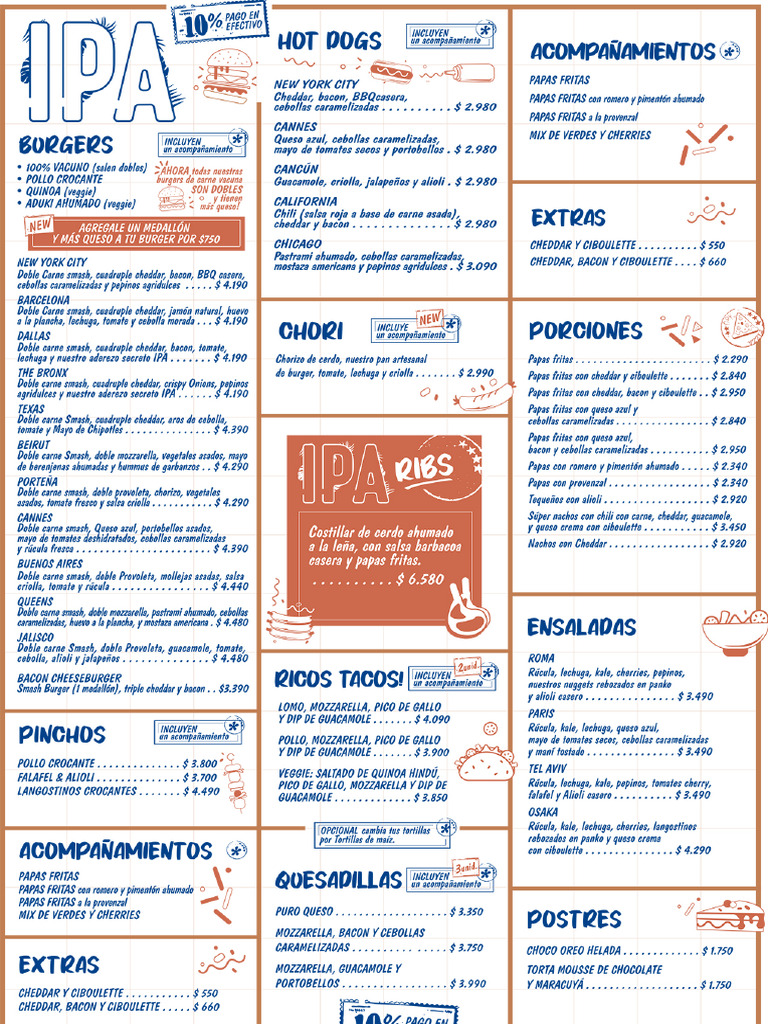 San Martin Menu 27 08 | PDF