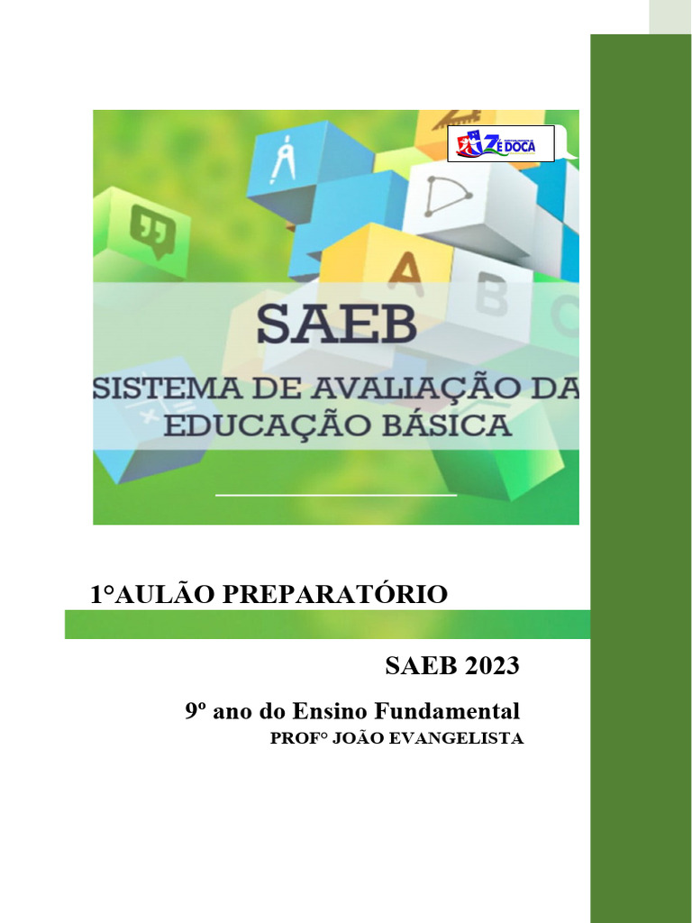 Preparatório Saeb 2023 Miranda | PDF | Triângulo | Polígono
