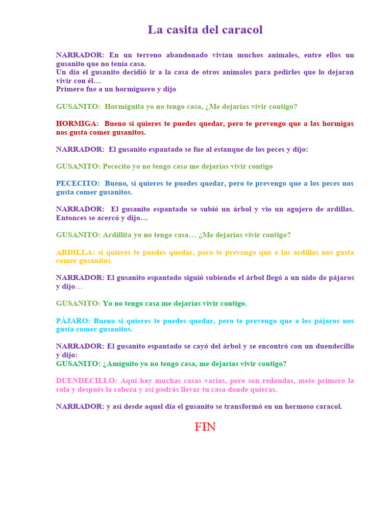 La Casita Del Caracol Pdf