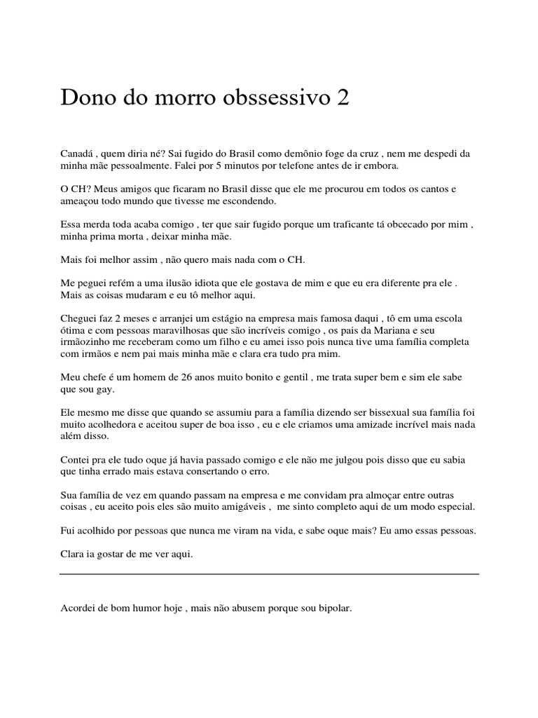 Dono do Morro: Amor e Perigo | PDF | Amor | Cães