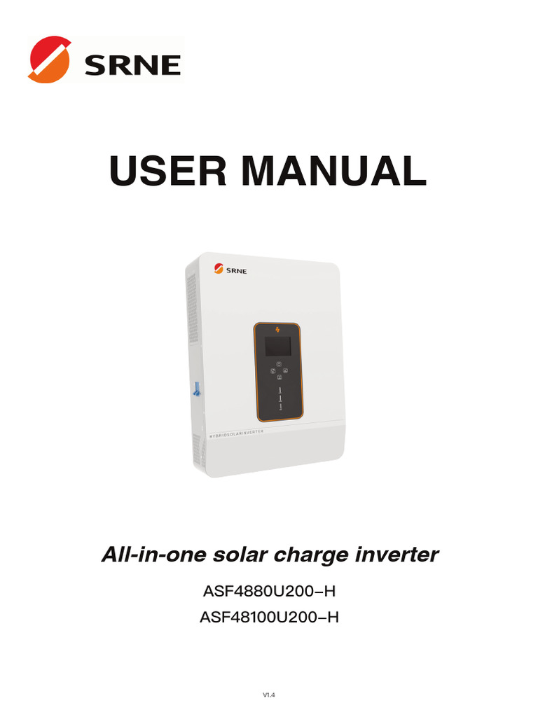SRNE ASF-series 48V 8-10kW Split-Phase Solar-Charger-Inverter ...