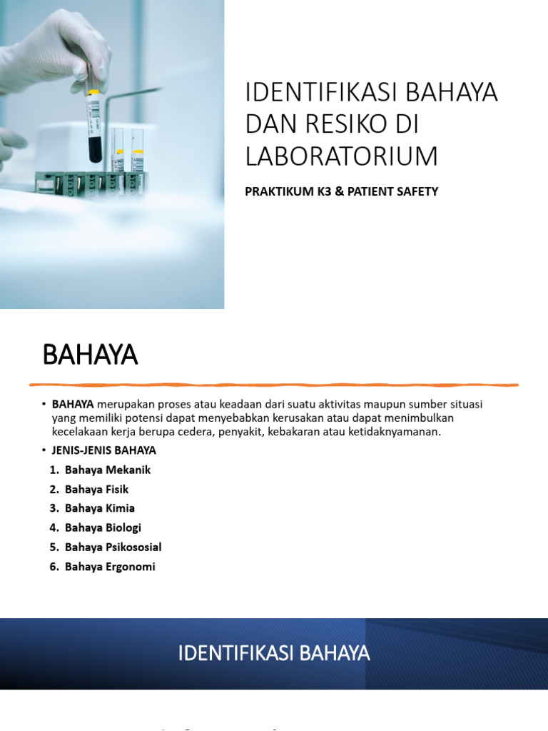 Modul 4 - Identifikasi Bahaya Dan Resiko Di Laboratorium | PDF