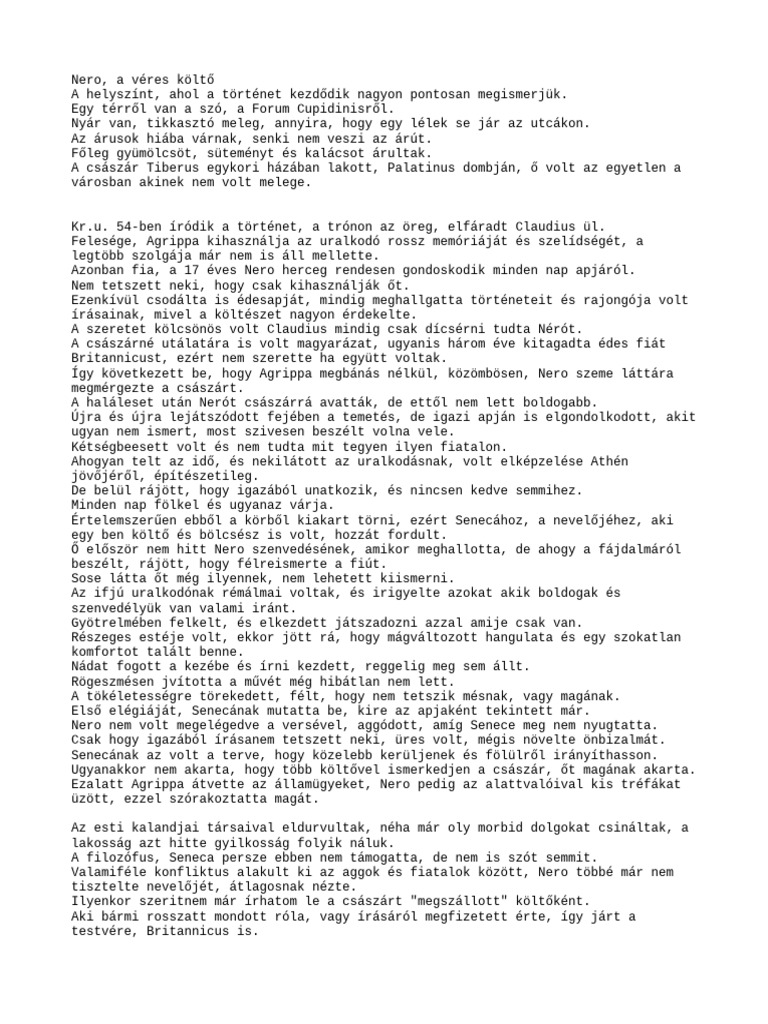 Nero, A Véres Költő | PDF