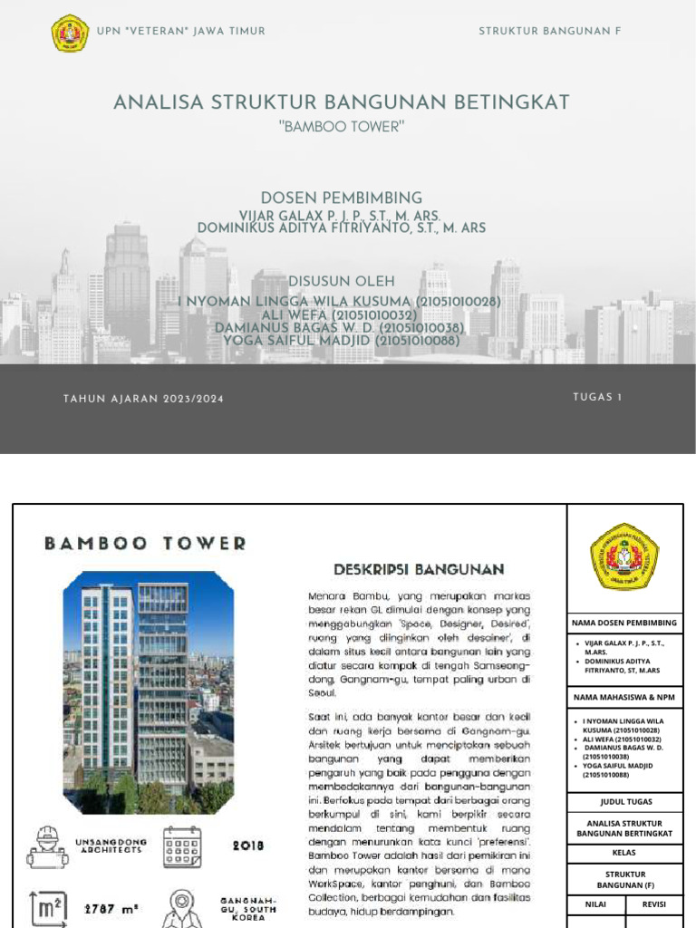 ANALISA STRUKTUR BANGUNAN BERTINGKAT-1 - Compressed | PDF | Sains & Matematika