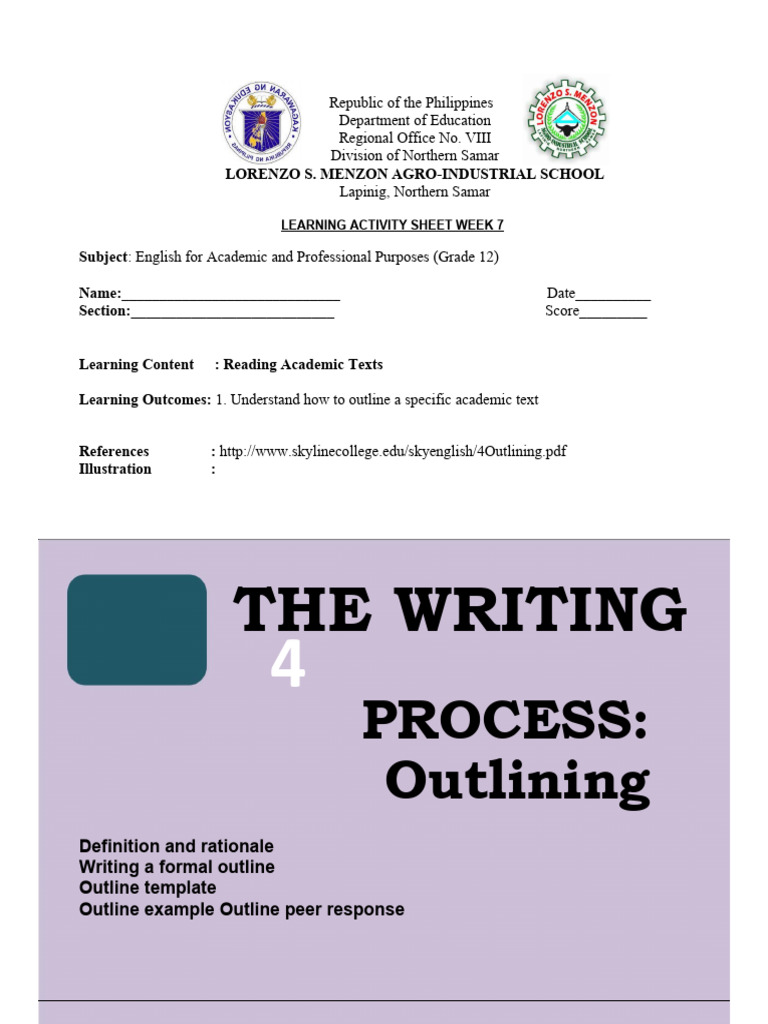 EAPP - LAS (Week 7) | PDF | Essays | University