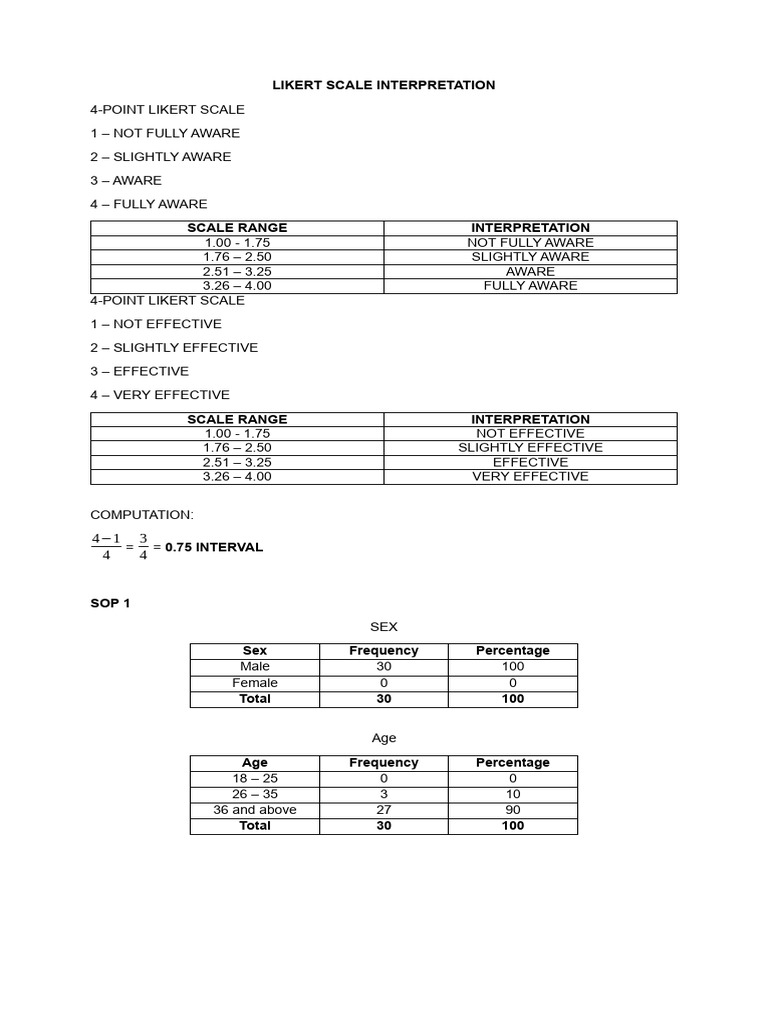 Tally Table | PDF