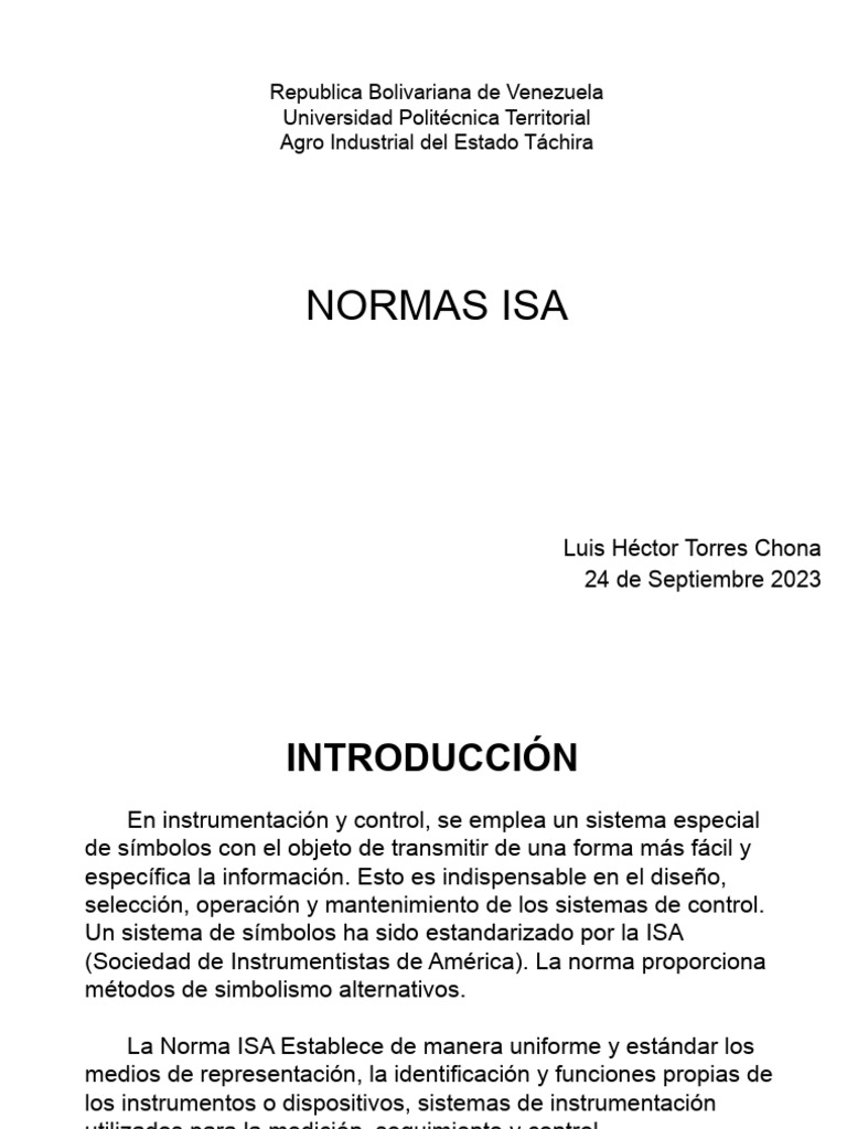 Normas ISA | PDF | Sociedad | Informática