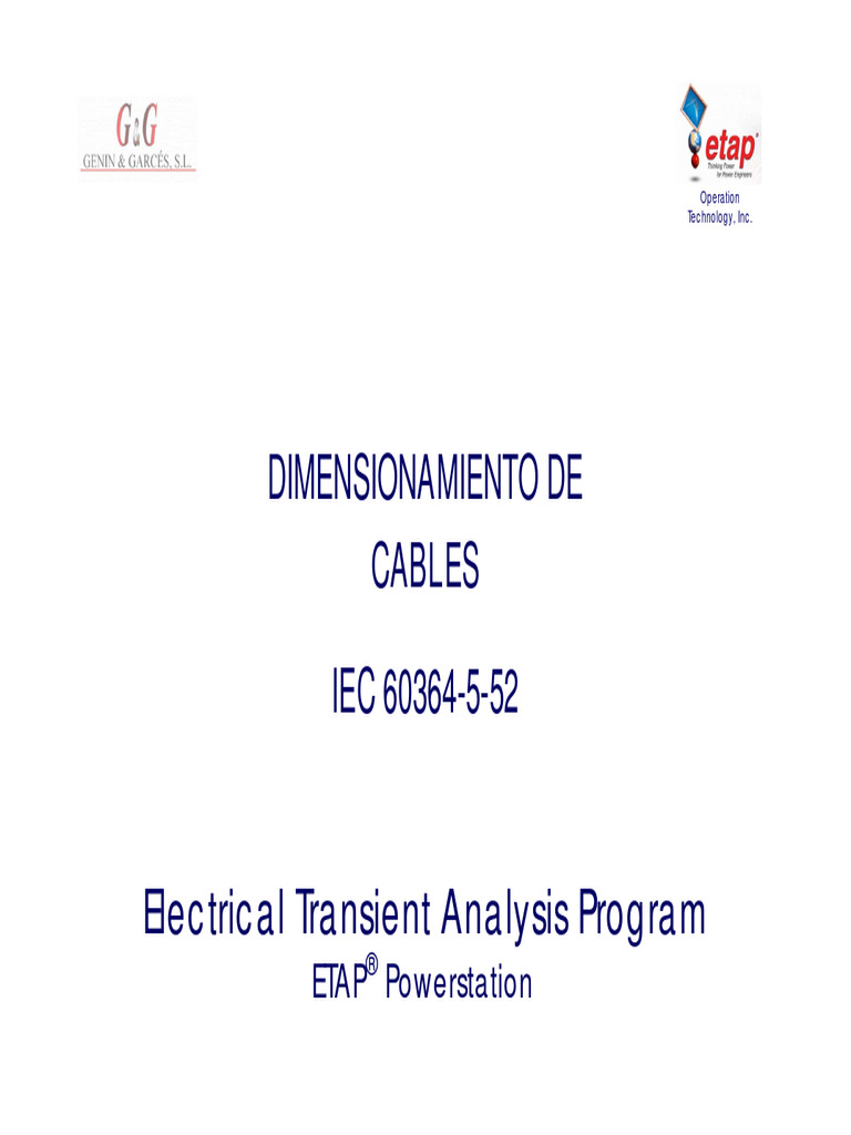 Iec60364 Cablesizingdimensionamientodecables 170515175204 | PDF ...