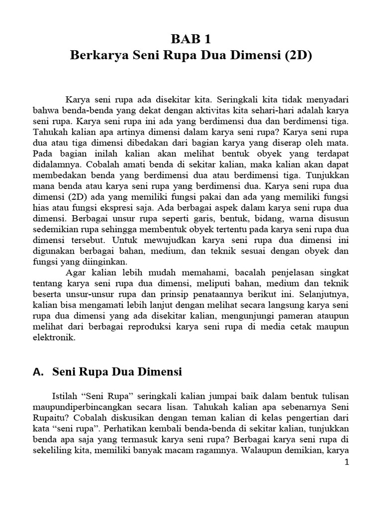 Seni Rupa 2D | PDF
