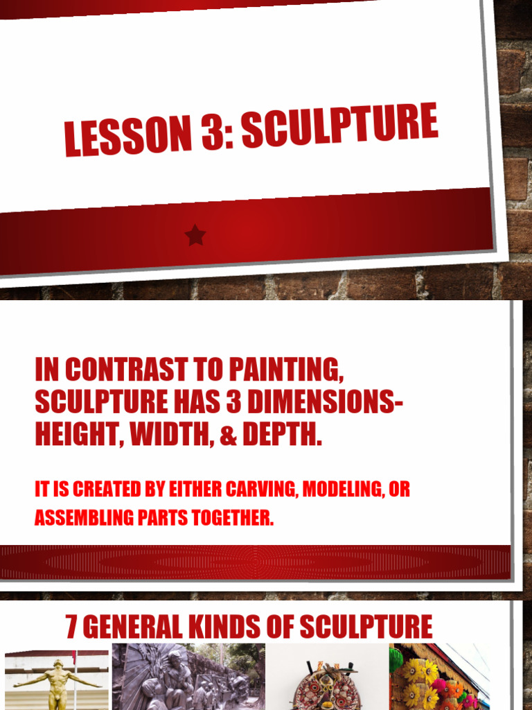 CPAR LESSON 3. SCULPTURE | PDF