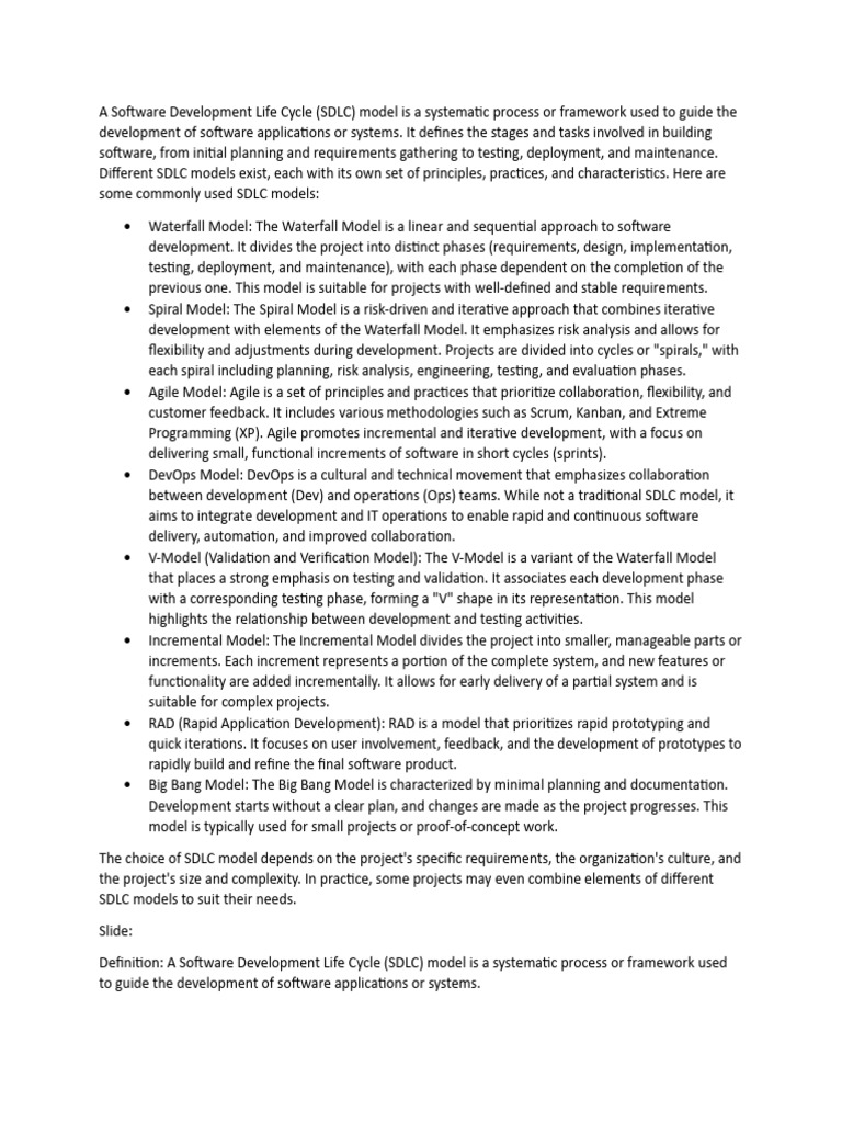 SDLC | PDF | Software Development Process | Agile Software Development