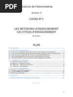 Les Styles D'enseignement | PDF | Enseignement | Apprentissage