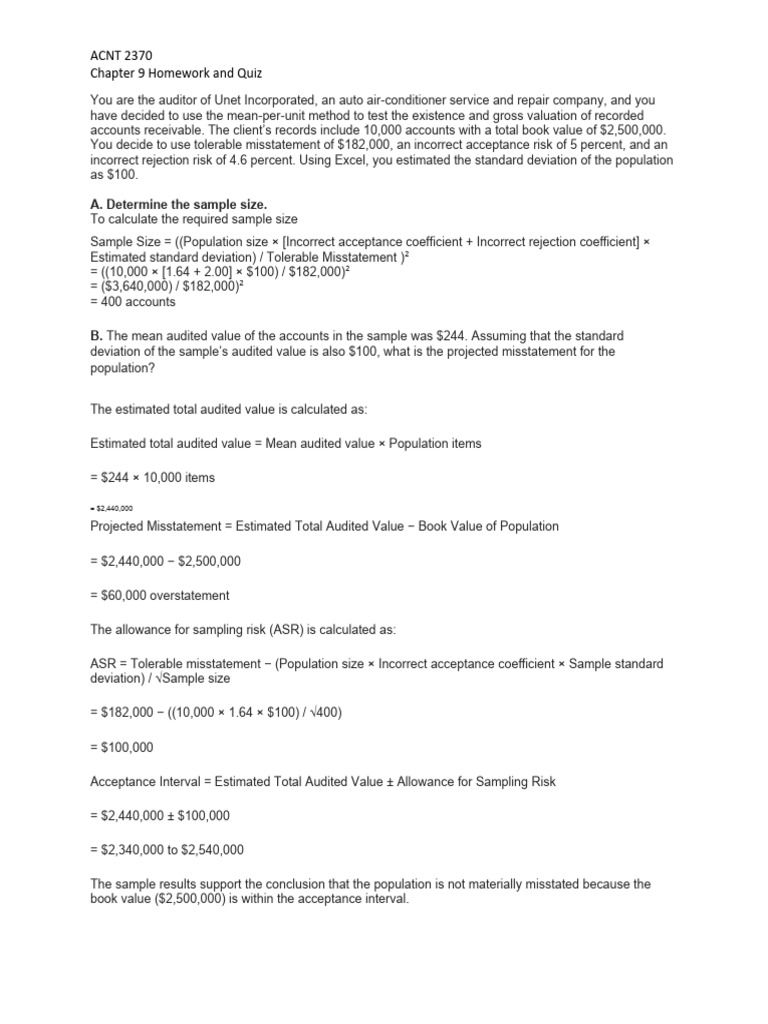 ACNT 2370 Chapter 9 | PDF | Business | Finance & Money Management