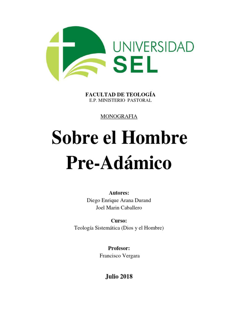 El hombre pre-adámico. | PDF | Imagen de dios | Narrativa de la ...