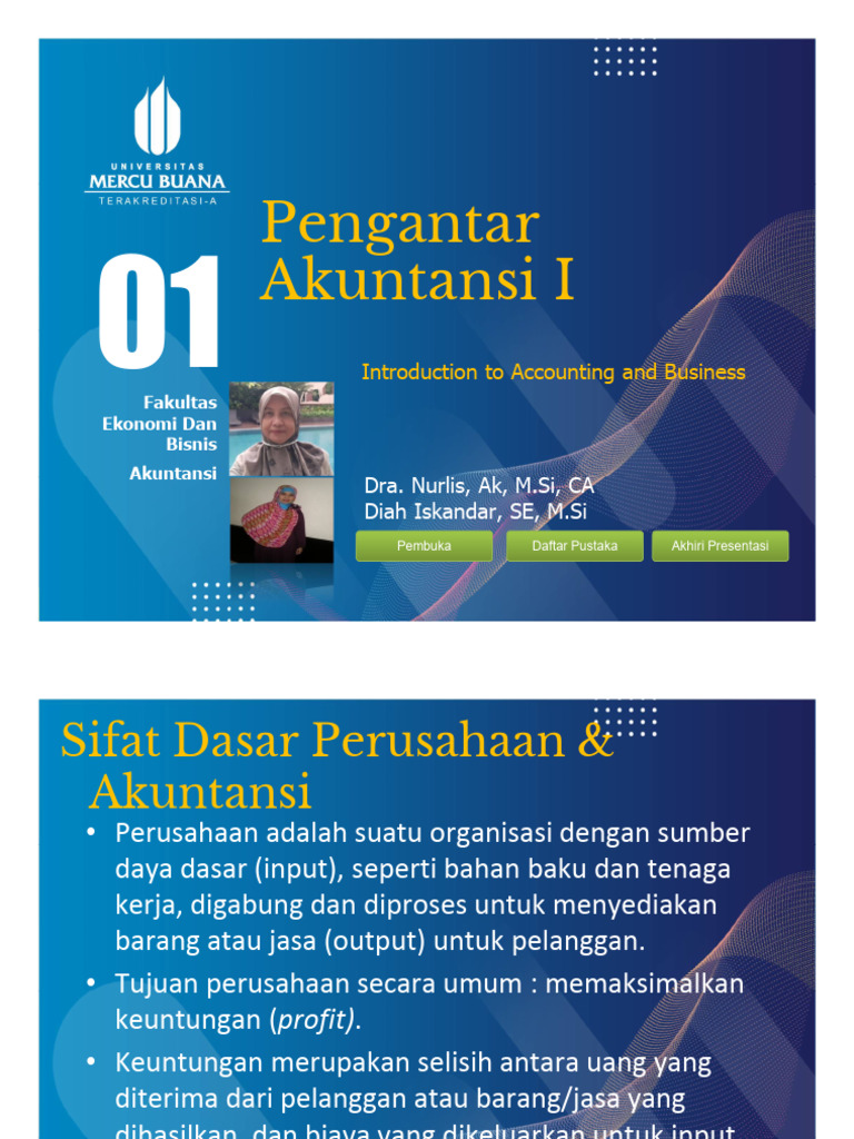 Pengantar Akuntansi I (TM1) | PDF