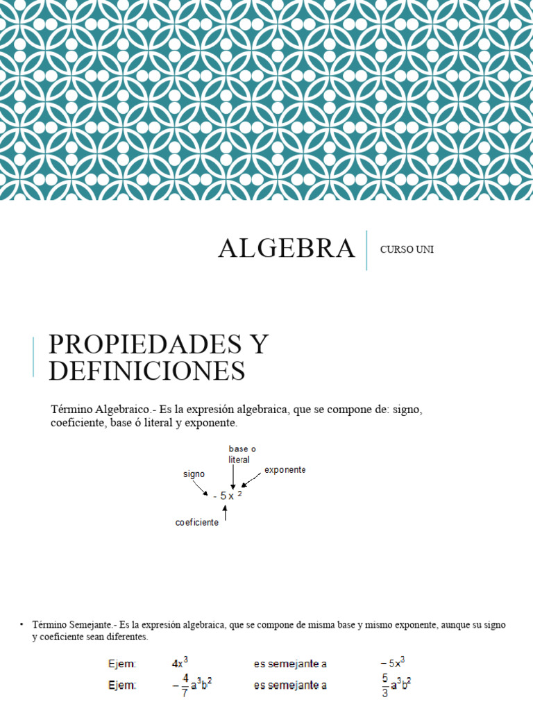Algebra Uni | PDF | Funciones trigonométricas | Multiplicación