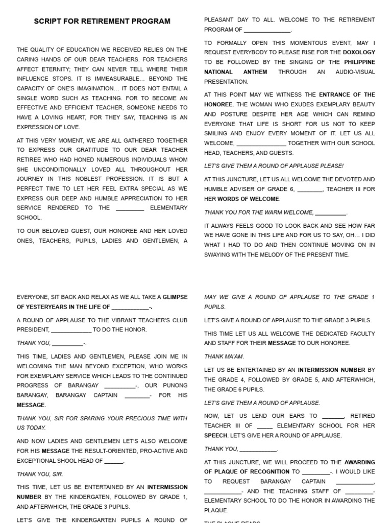 Manuscript - Retirement Program | PDF