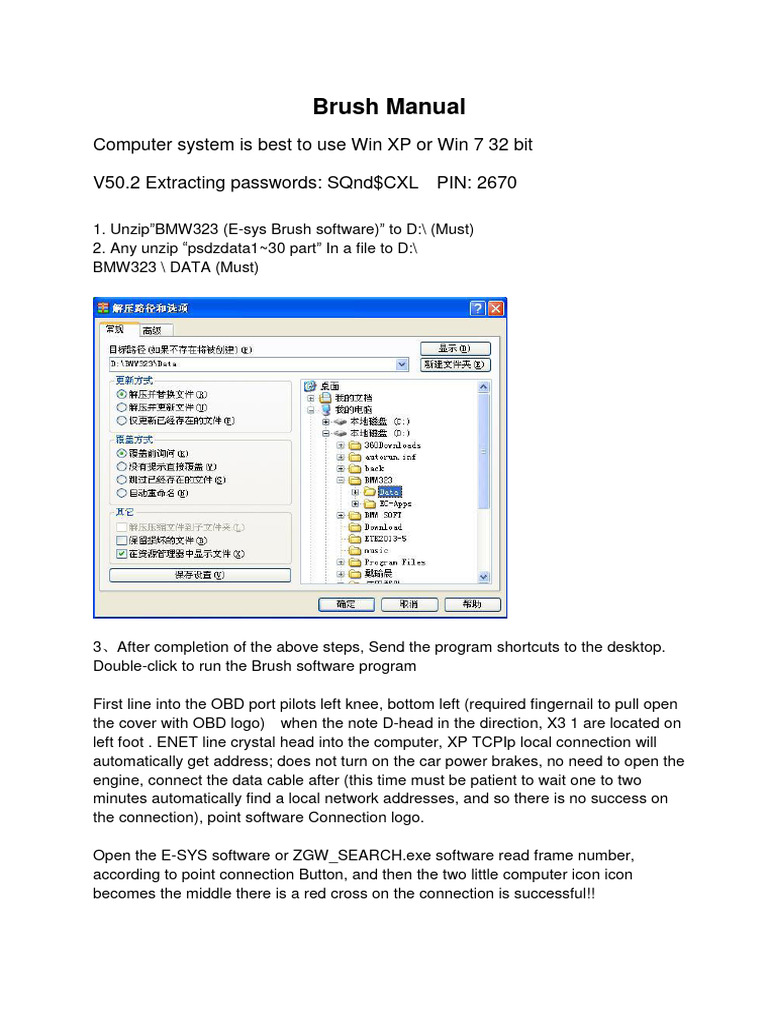 BMW ENET Cable Setup Guide | PDF | Ethernet | Windows Xp