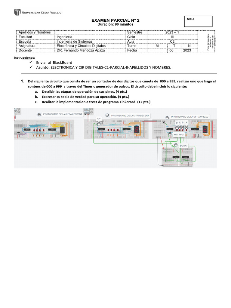 Iii-C2-Electrónica y Circuitos Digitales-Parcial Ii | PDF