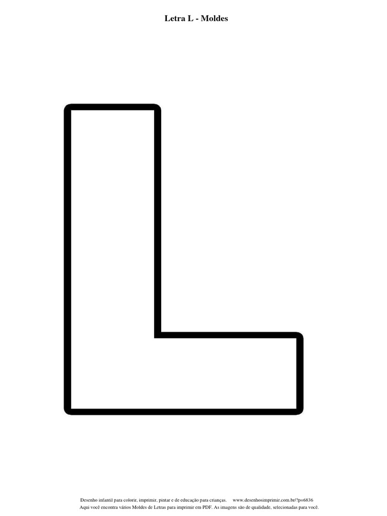 Plantillas Imprimibles Letra L Letras En Moldes De Letras Plantillas