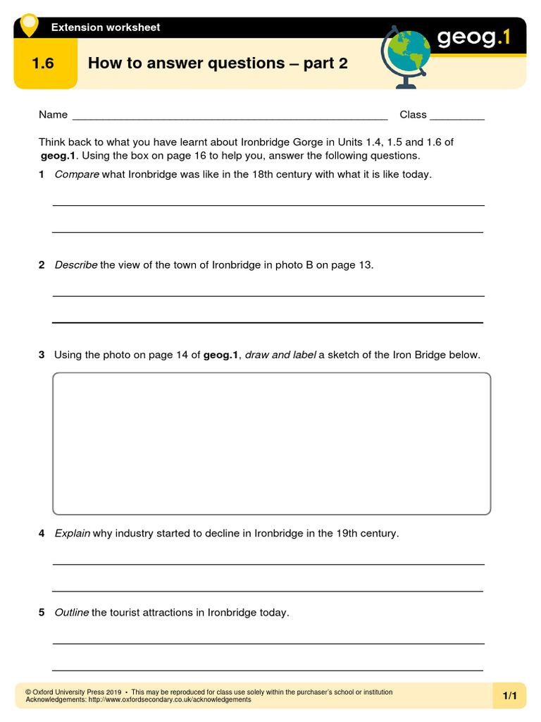 Geo Inter Unit 1.6 Extention Worksheet | PDF