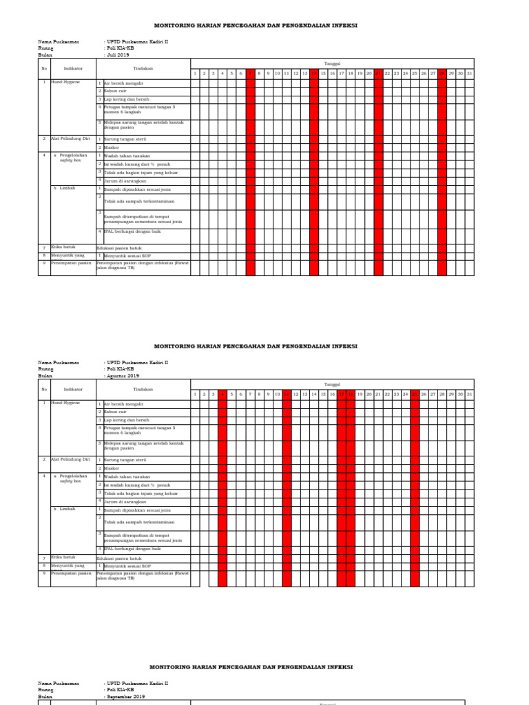 DAFTAR TILIK Poli KIA KB | PDF