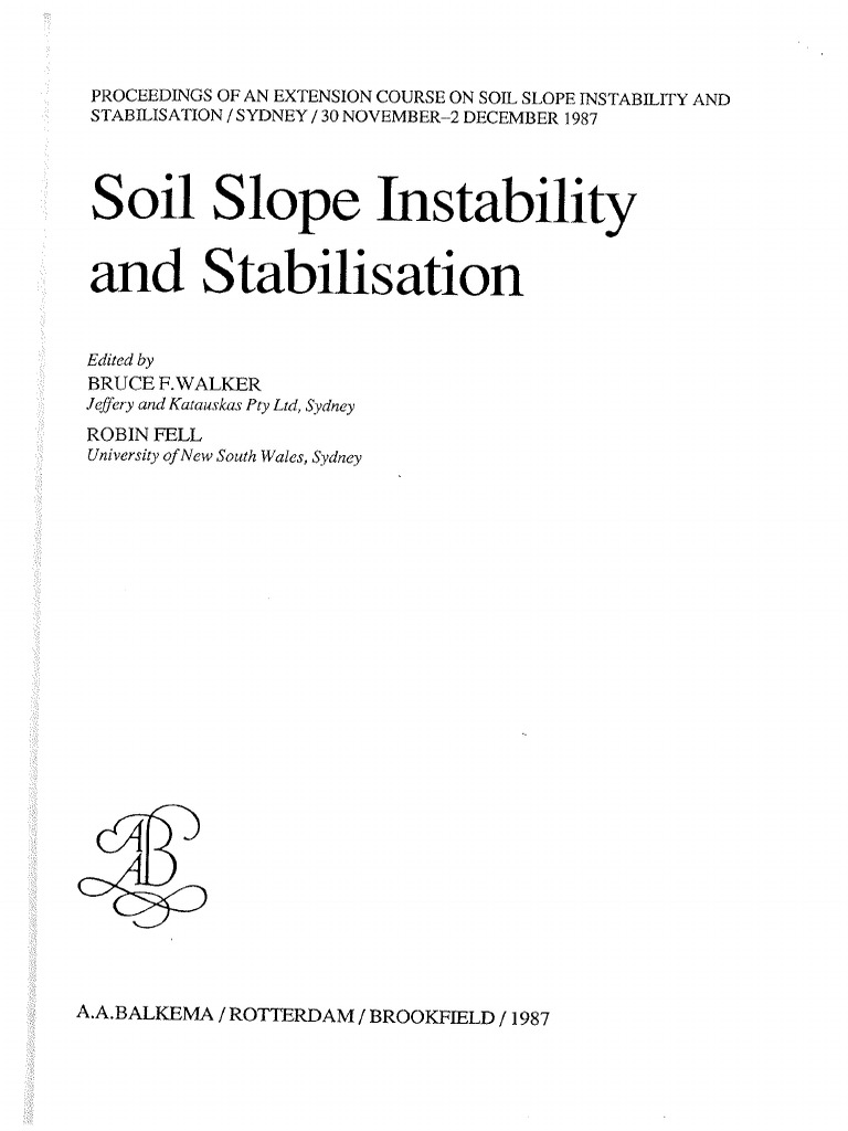 Mostyn G. & Small J. (1987) Methods of Stability Analysis (PT 1) | PDF