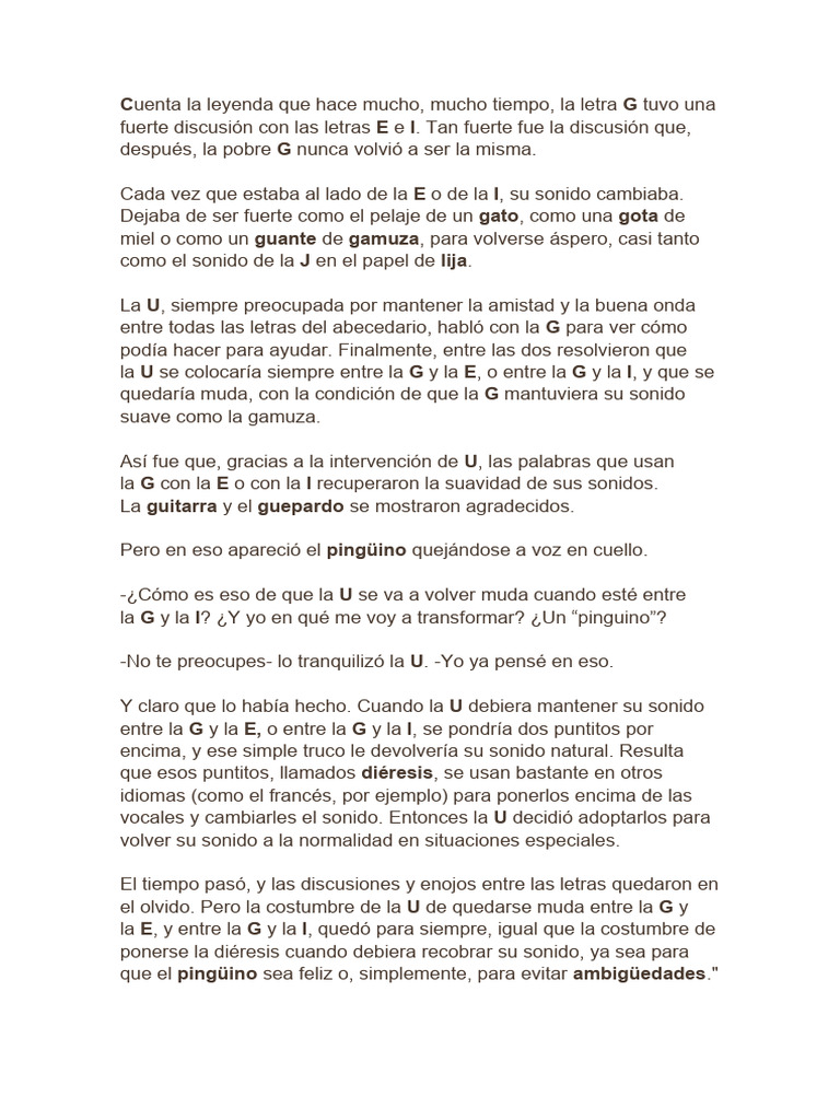 Cuenta La Leyenda Que Hace Mucho | PDF