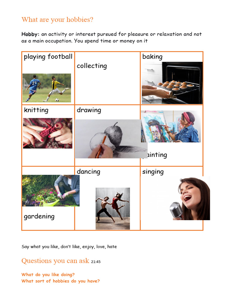 4.what Are Your Hobbies | PDF