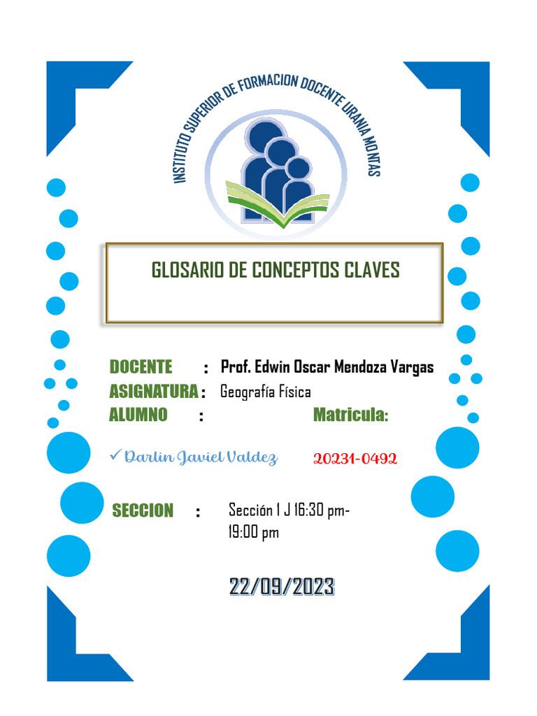 Glosario de Conceptos Claves | PDF