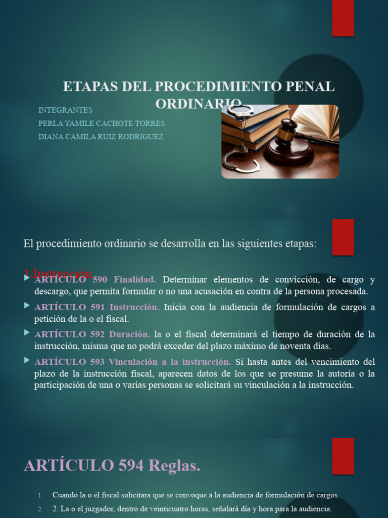Etapas Del Procedimiento Penal Ordinario | PDF | Fiscal | Procedimiento ...