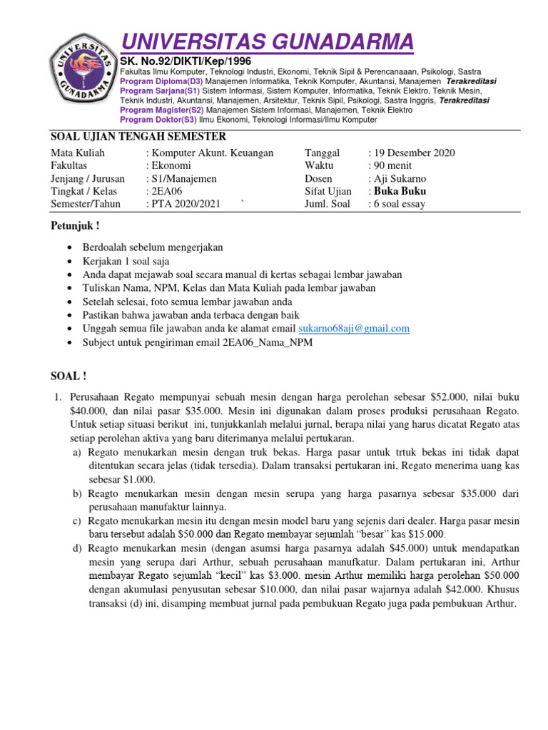 Soal-Komp. Akun-Keuangan EA06 | PDF