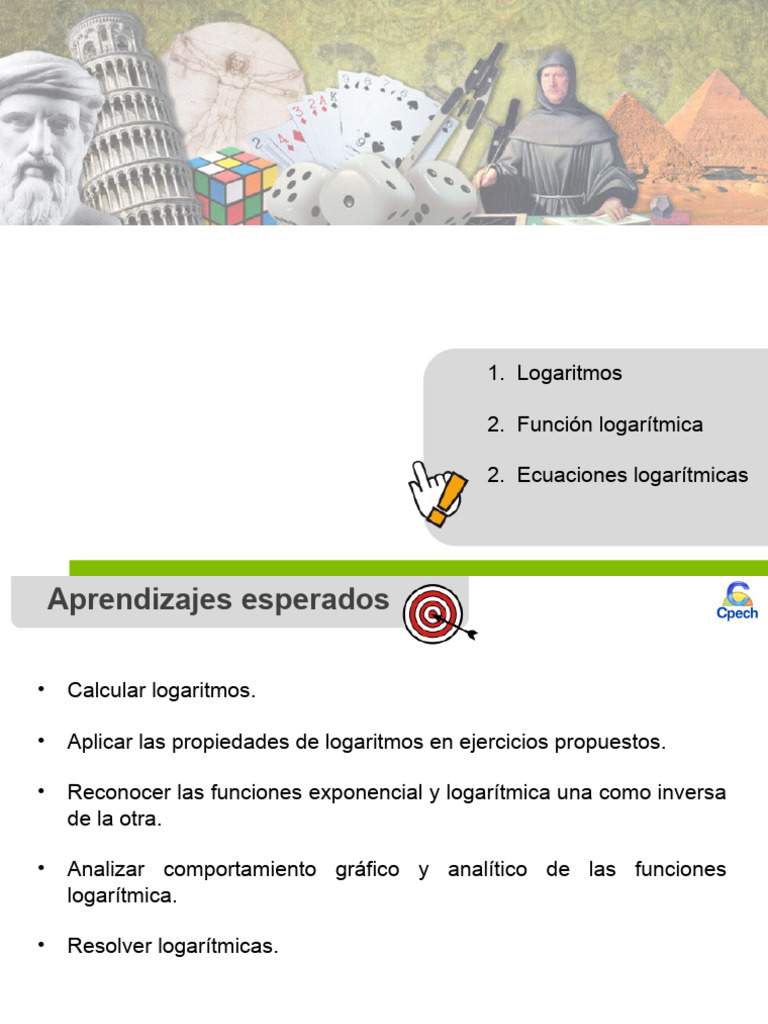Función Logarítmica | PDF | Logaritmo | Funciones y mapeos