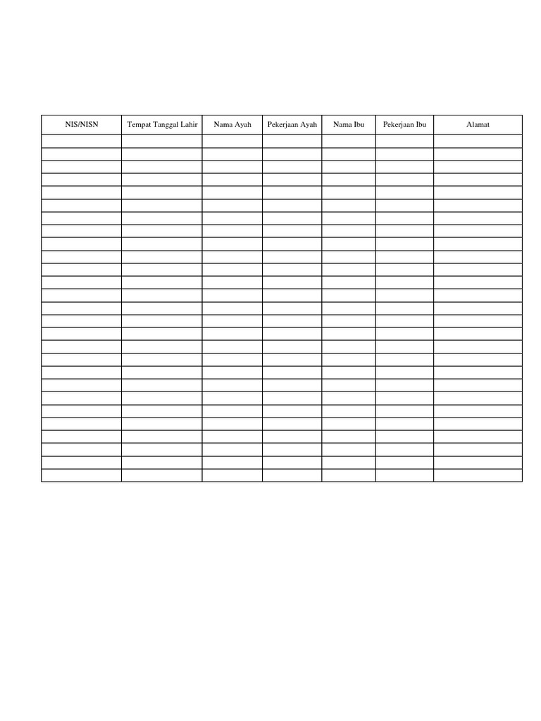 Data Siswa Pdf