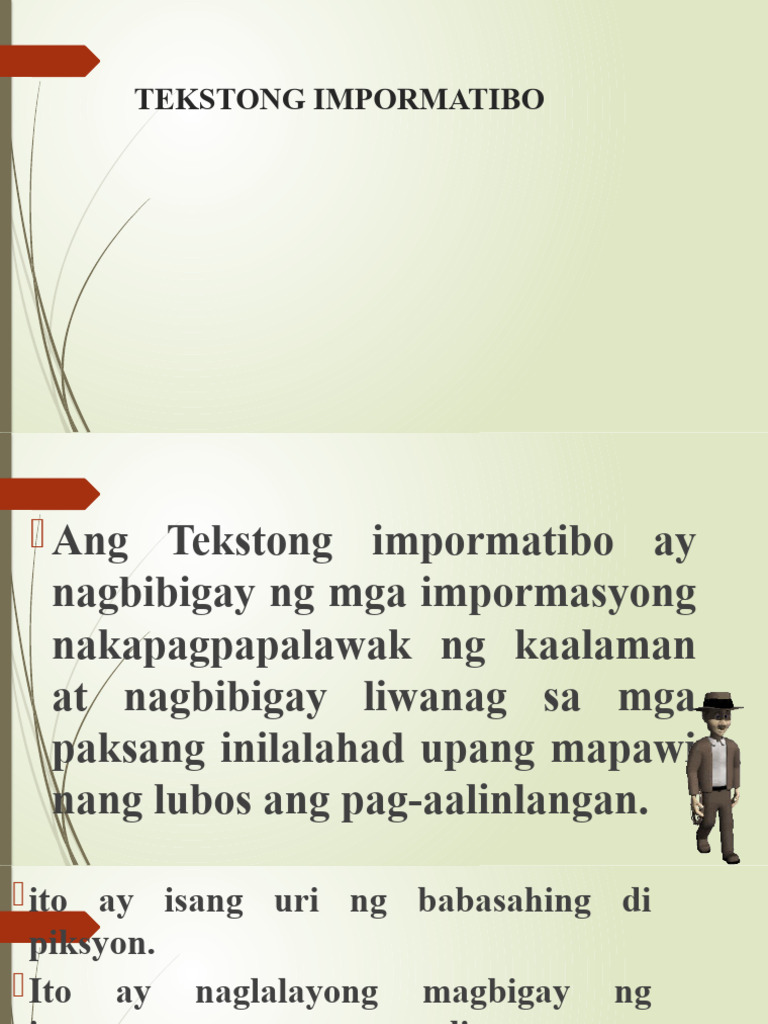 Lecture 2 Tekstong Impormatibo | PDF