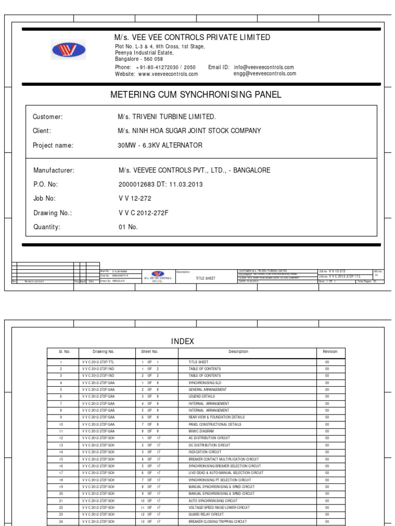 Tu Hoa May Phat 30 MW | PDF | Electrical Wiring | Electric Power