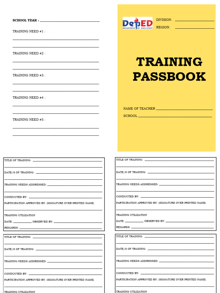 Training Passbook | PDF