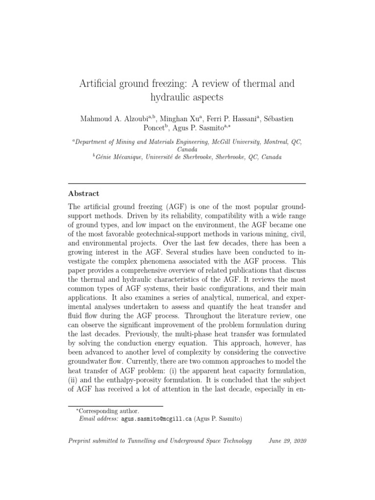 AGF Thermal and Hydraulic Aspects | PDF