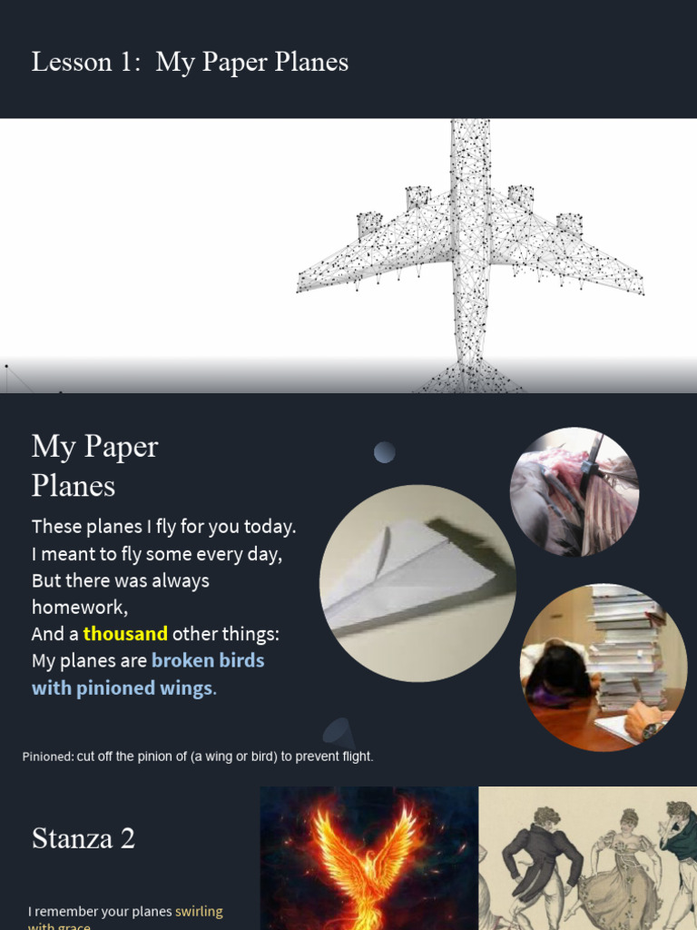 Paper Planes Poem With Illustration | PDF | Poetry