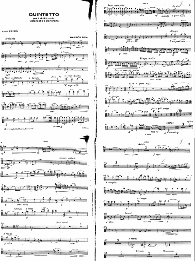Bartók Piano Quintet Vla Pdf