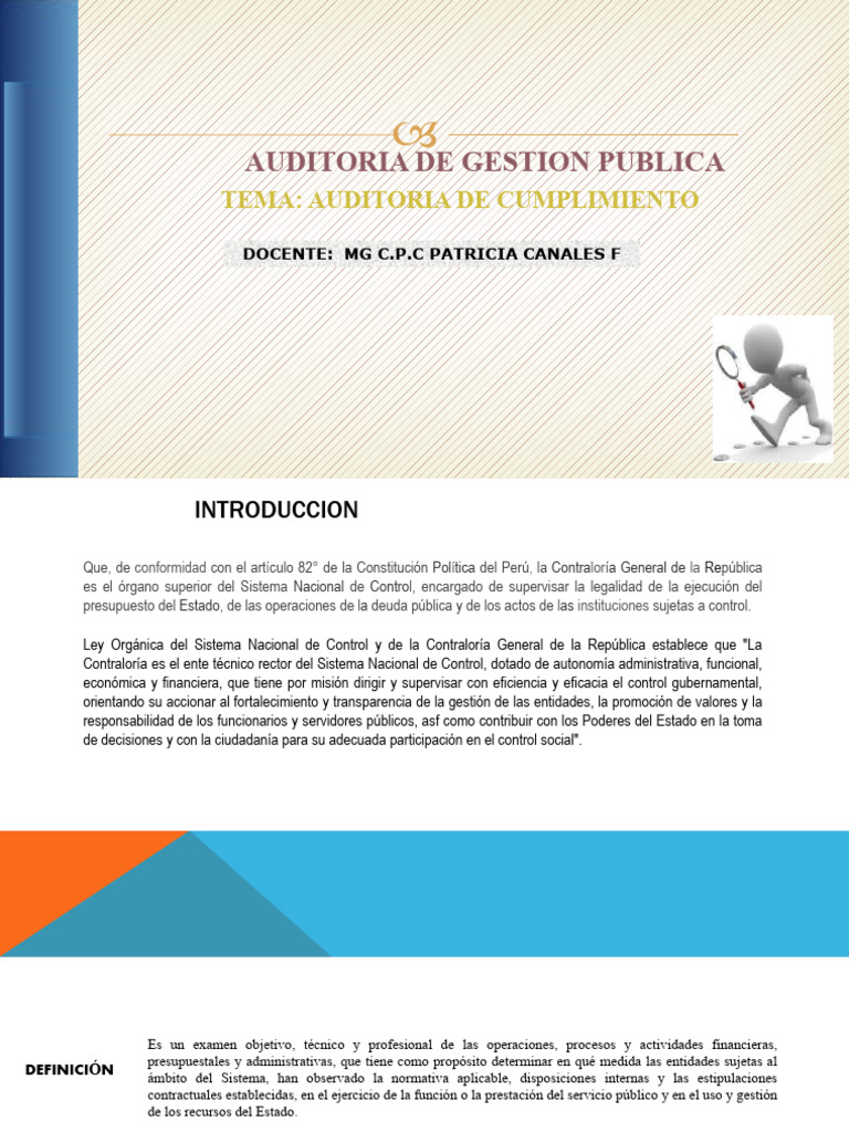 Paty-Auditoria de Cumplimiento Diapositivas Tercer Modulo | PDF | Auditoría | Contralor