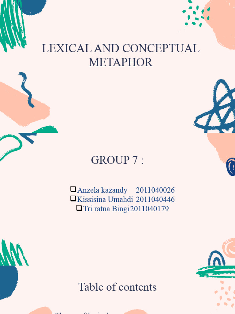 LEXICAL METAPHOR AND CONTEXTUAL METAPHOR | PDF | Noun | Metaphor