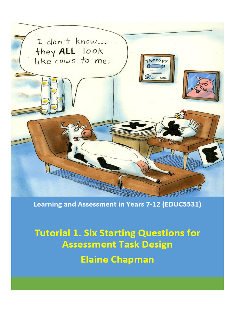 EDUC5531 - Tutorial Workbook Elaine Chapman | PDF | Wechsler Adult ...