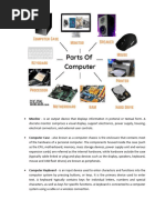 Parts of Computer and Their Functions | PDF | Random Access Memory | Computer Architecture