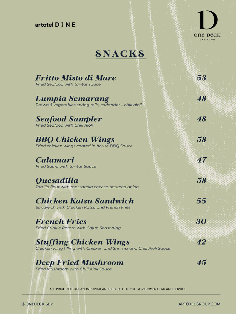Food Menu | PDF