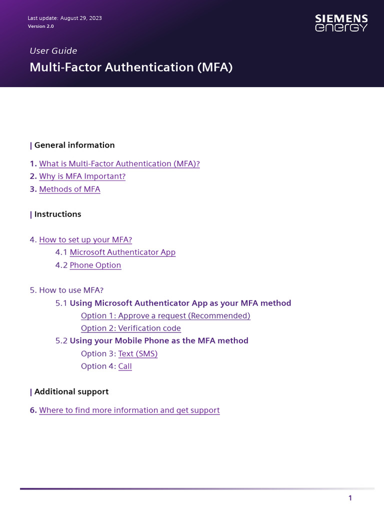MFA Guide | PDF | Authentication | Login