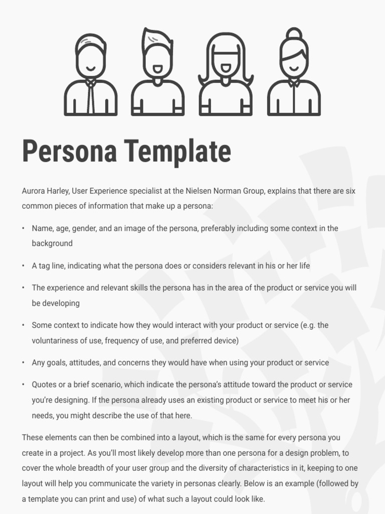 Persona Template | PDF